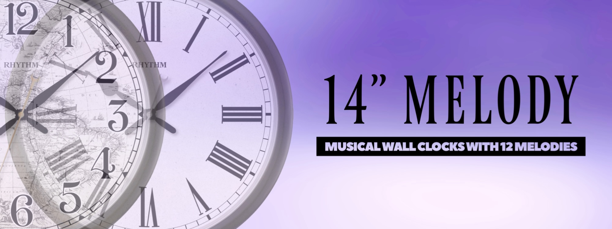 Rhythm’s 14-Inch Melody Clocks – Timeless Moments Clocks