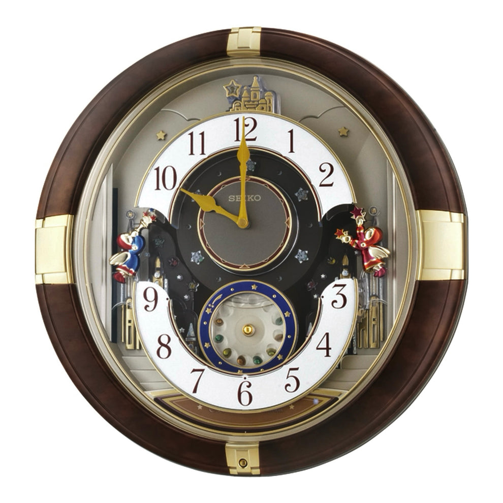 Seiko QXM333BRH "Trumpeting Angels" Melodies in Motion Jaw-Dropping Di ...