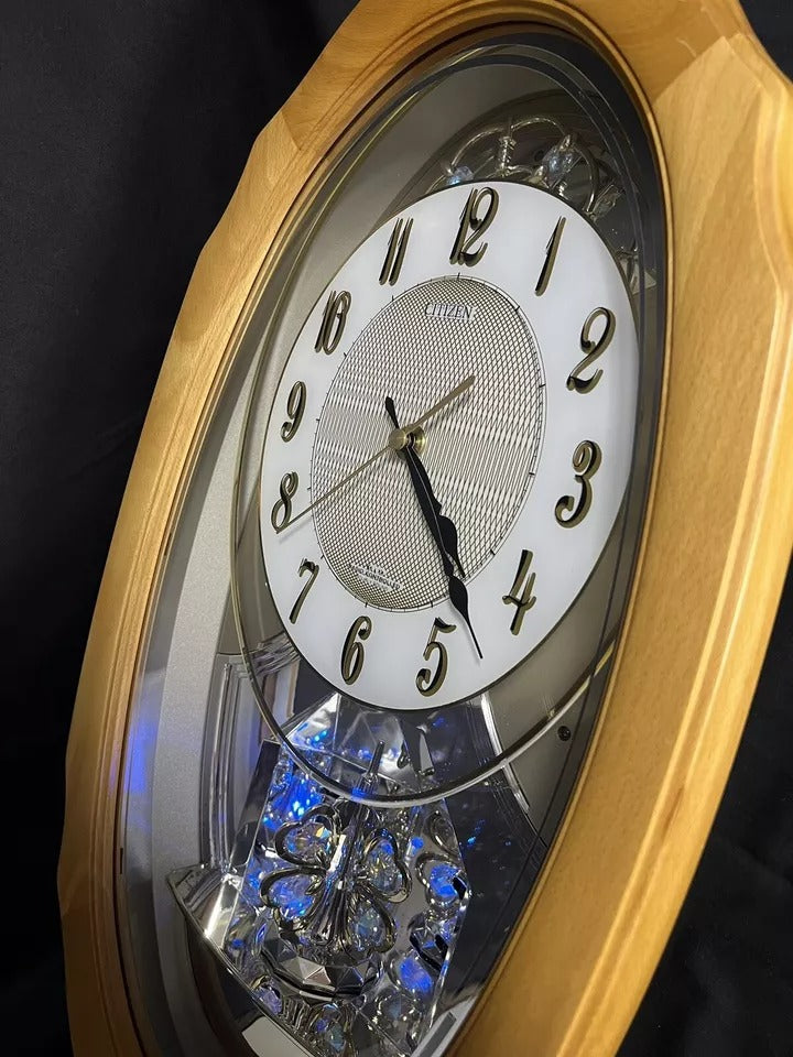 Citizen (Rhythm) "Pal Muse Seasons M439" Musical Motion Wooden Wall Cl ...